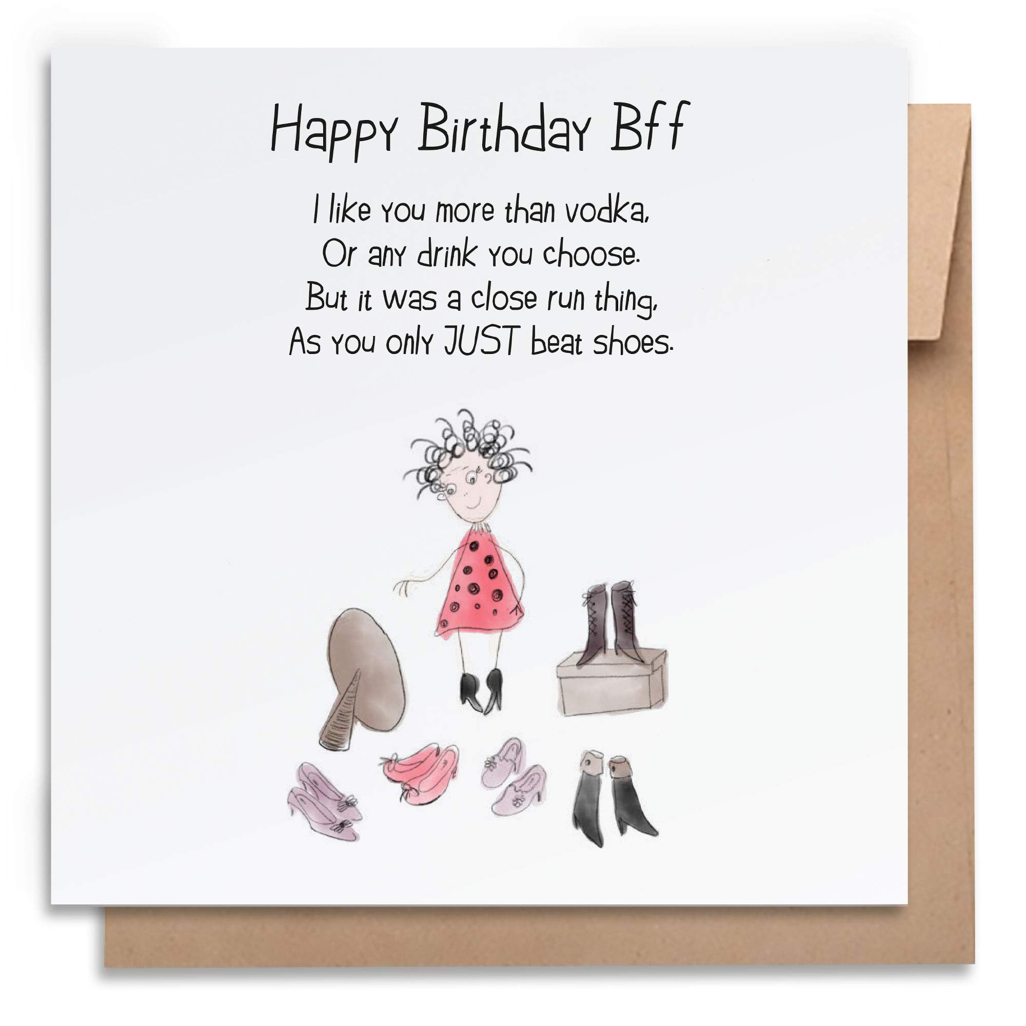 Buy Birthday Card Happy Birthday BFF with Envelope Birthday Card Funny buy-birthday-card-happy-birthday-bff-with-envelope-birthday-card-funny