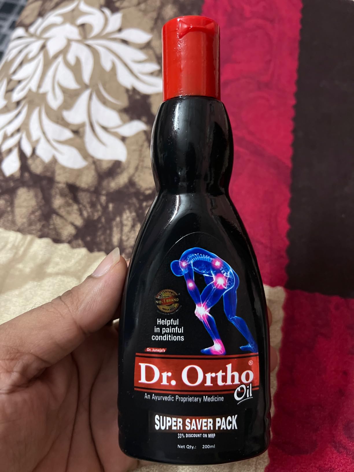 Dr.Ortho Ayurvedic Pain Relief Oil for Joints Pain, Knee & Back Pain ...