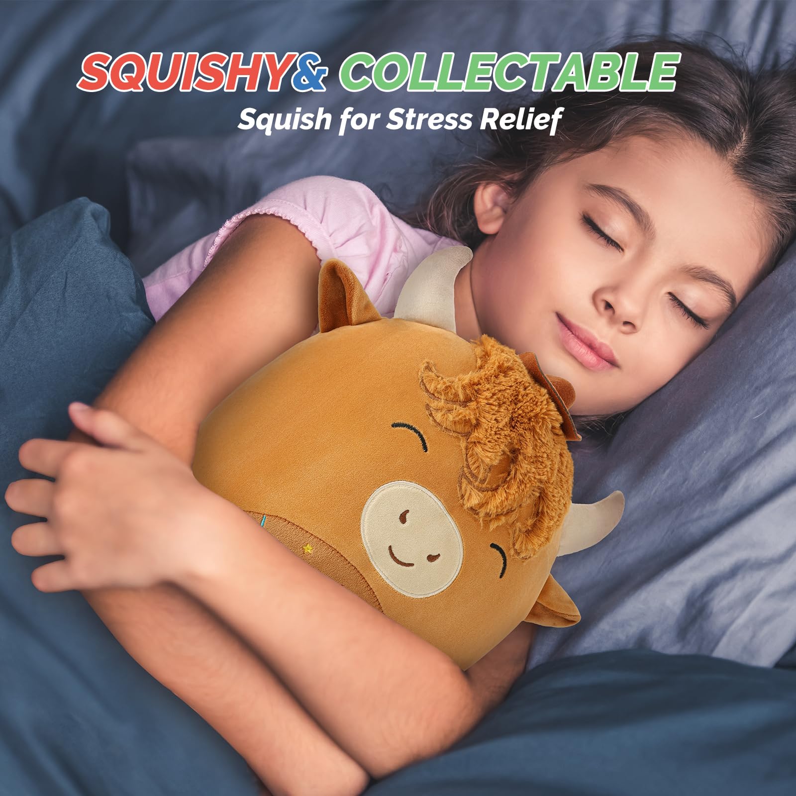 Snapklik.com : 14 Highland Cow Stuffed Animals Plush Pillows, Scottish Highland Cattle Plushies ...