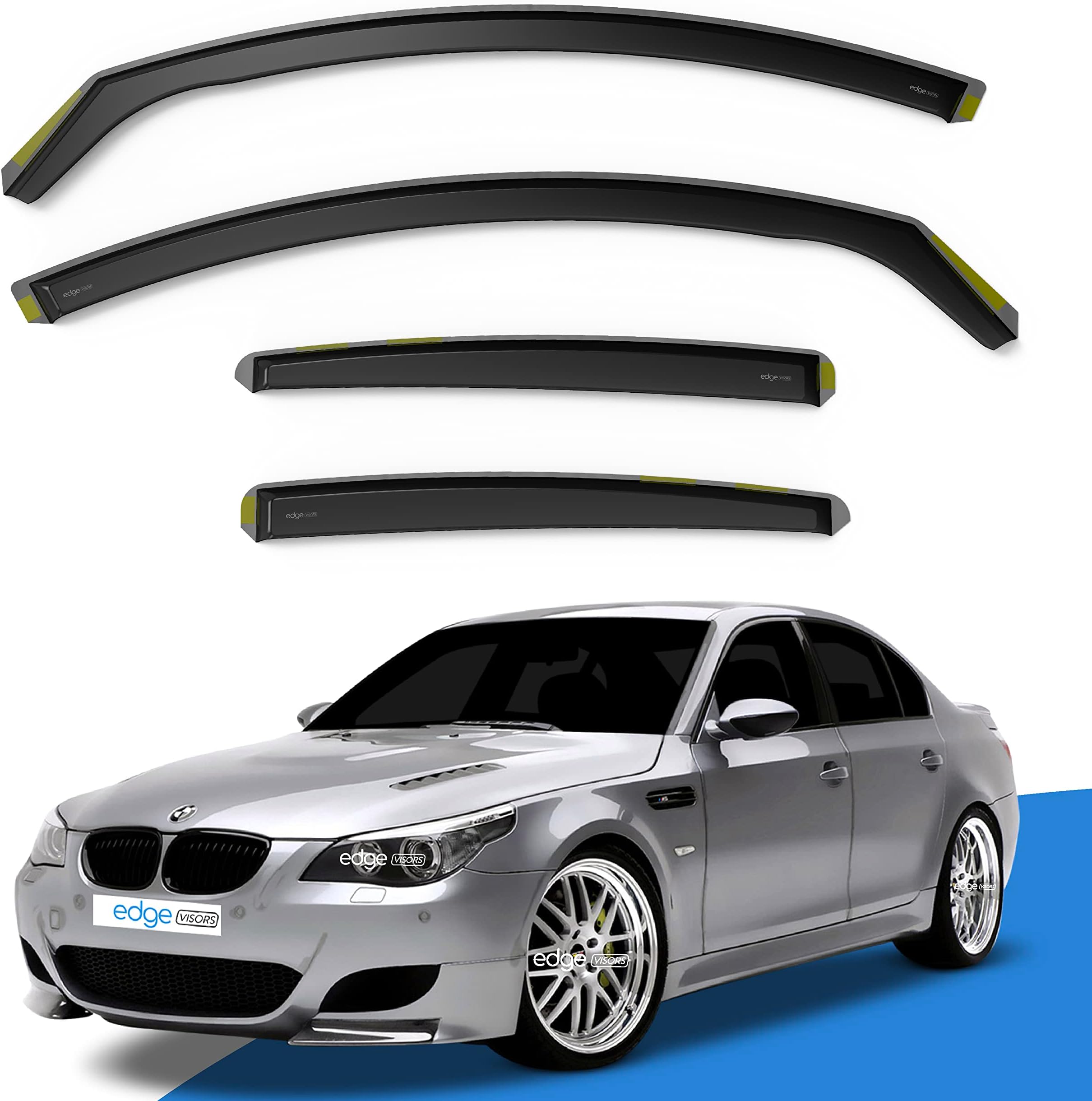 EdgeVisors Wind Deflectors Set Fits: BMW 3 Series F30 2012-2018 4 Door ...