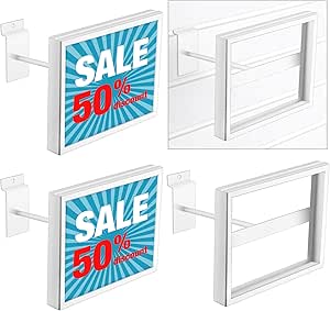 Amazon.com: Tandefio 4 Pcs Rectangular Faceout Sign Holders for ...
