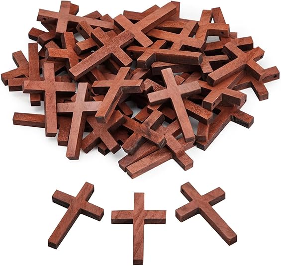 Amazon.com: Genie Crafts 50 Pack Bulk Small Cross Set for Crafts ...