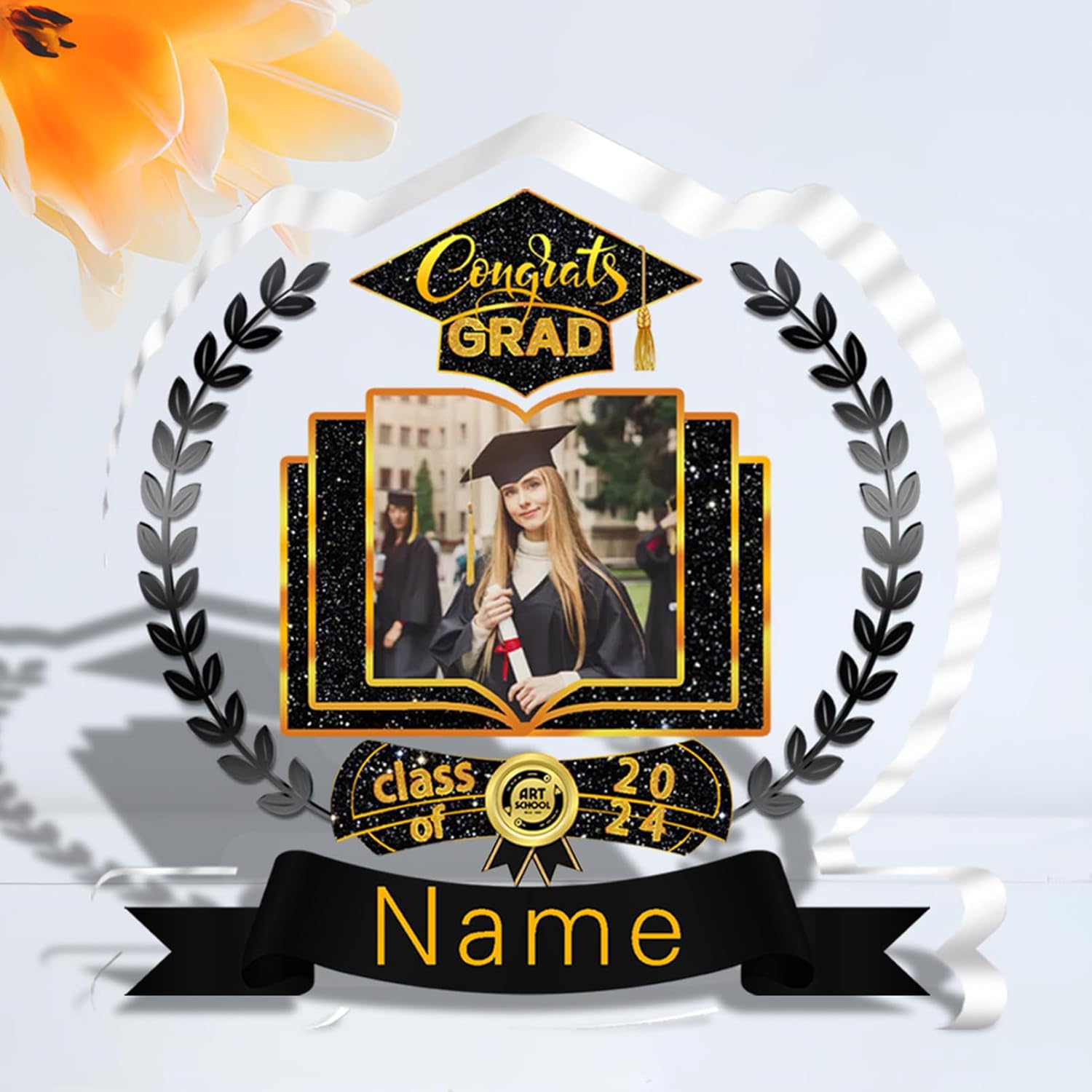 Amazon.com: AUBAO Customized Graduation Plaque with Photo Custom ...