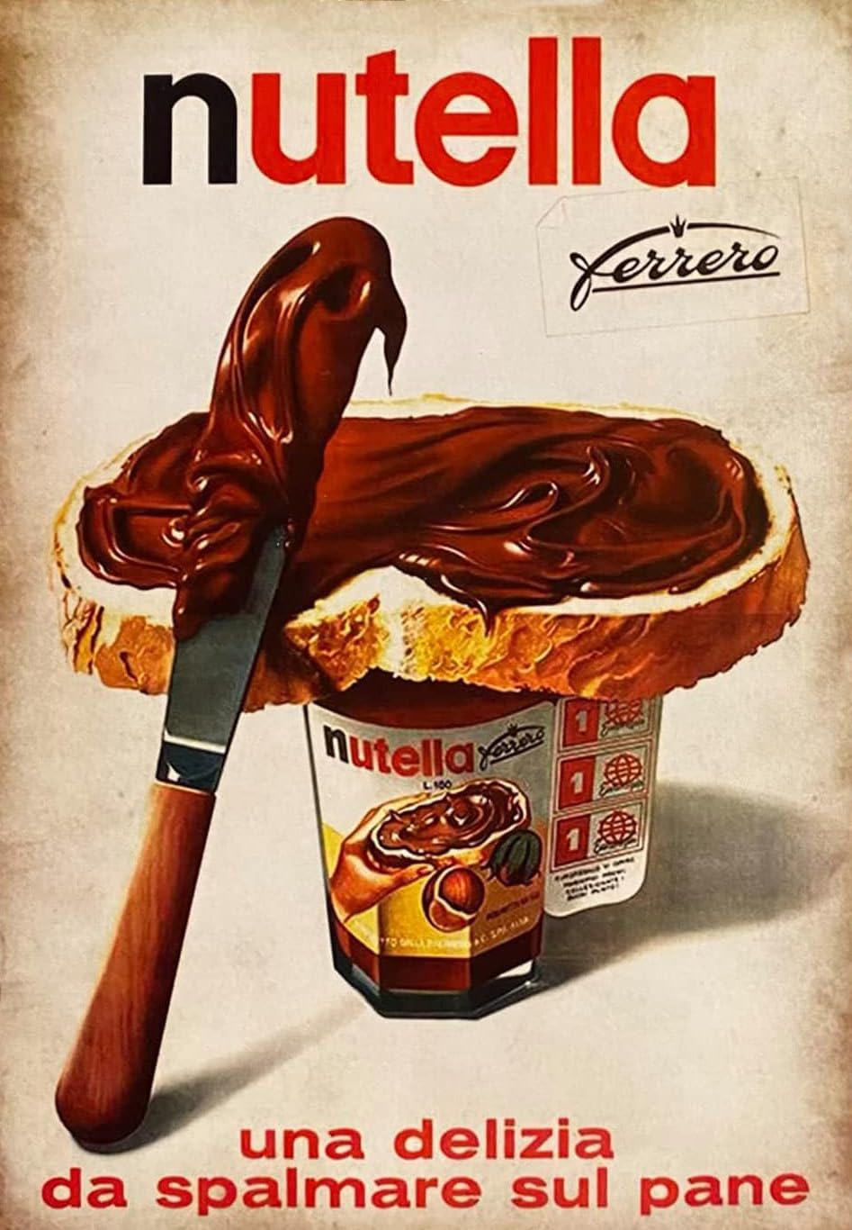 Nutella Affiches Publicitaires Affiches Rtro Affiche Posters Sur Le