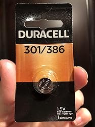 Amazon.com: Duracell 301/386 Silver Oxide Button Battery, 1 Count Pack ...