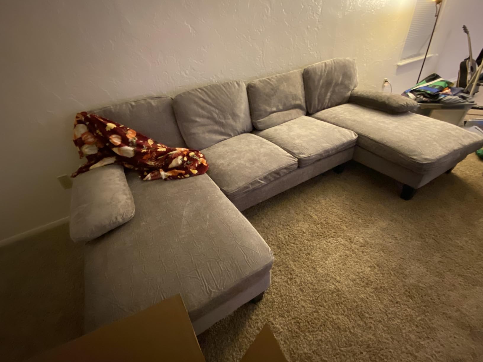 $16/mo - Finance Furniwell Convertible Sectional Sofa Couch, 4 Seat ...