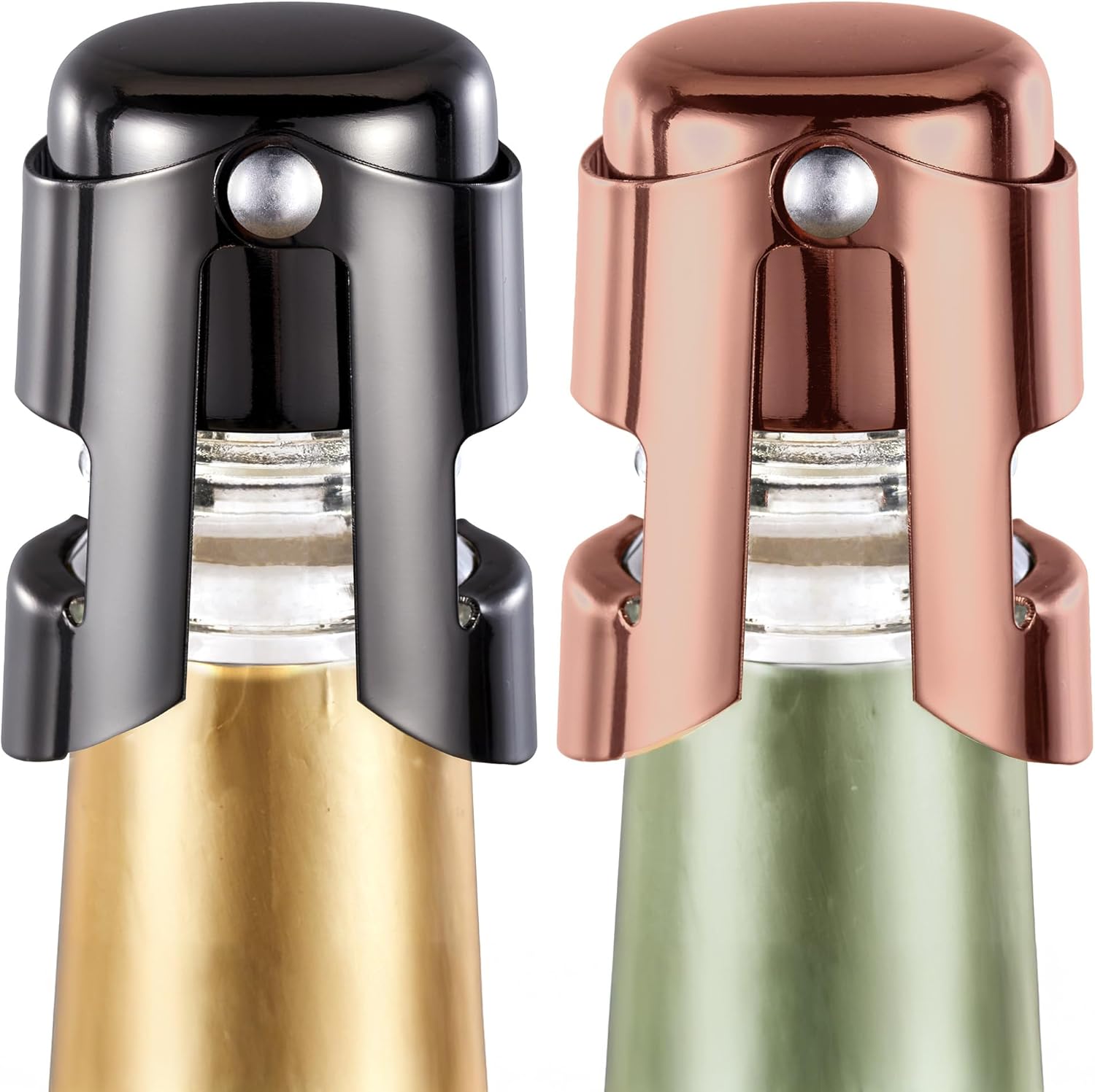 Amazon.com: Champagne Stoppers – Sparkling Wine Bottle Stopper ...