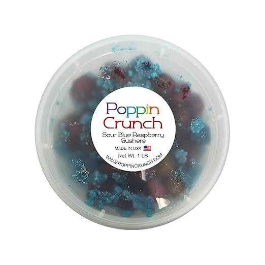Amazon.com : Poppin Crunch Blue Raspberry Gushers Candy Snacks, 1-2 LBS ...