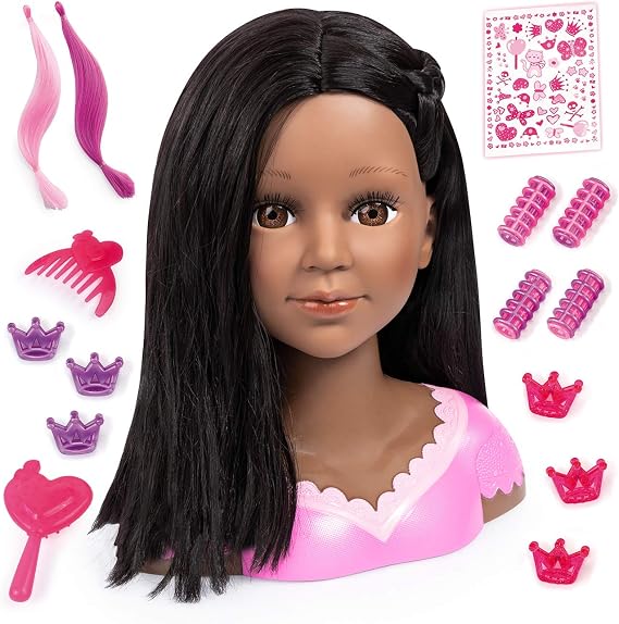 Amazon.com: Bayer Charlene African American Styling Head Doll with ...