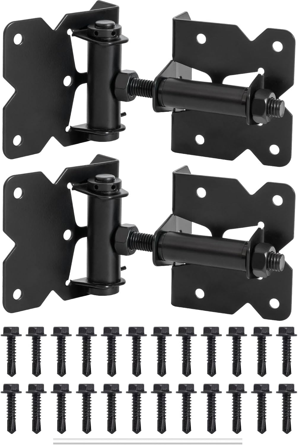 Amazon.com: JIAHOO Self-Closing Gate Hinges, Heavy Duty Door Hinges for ...