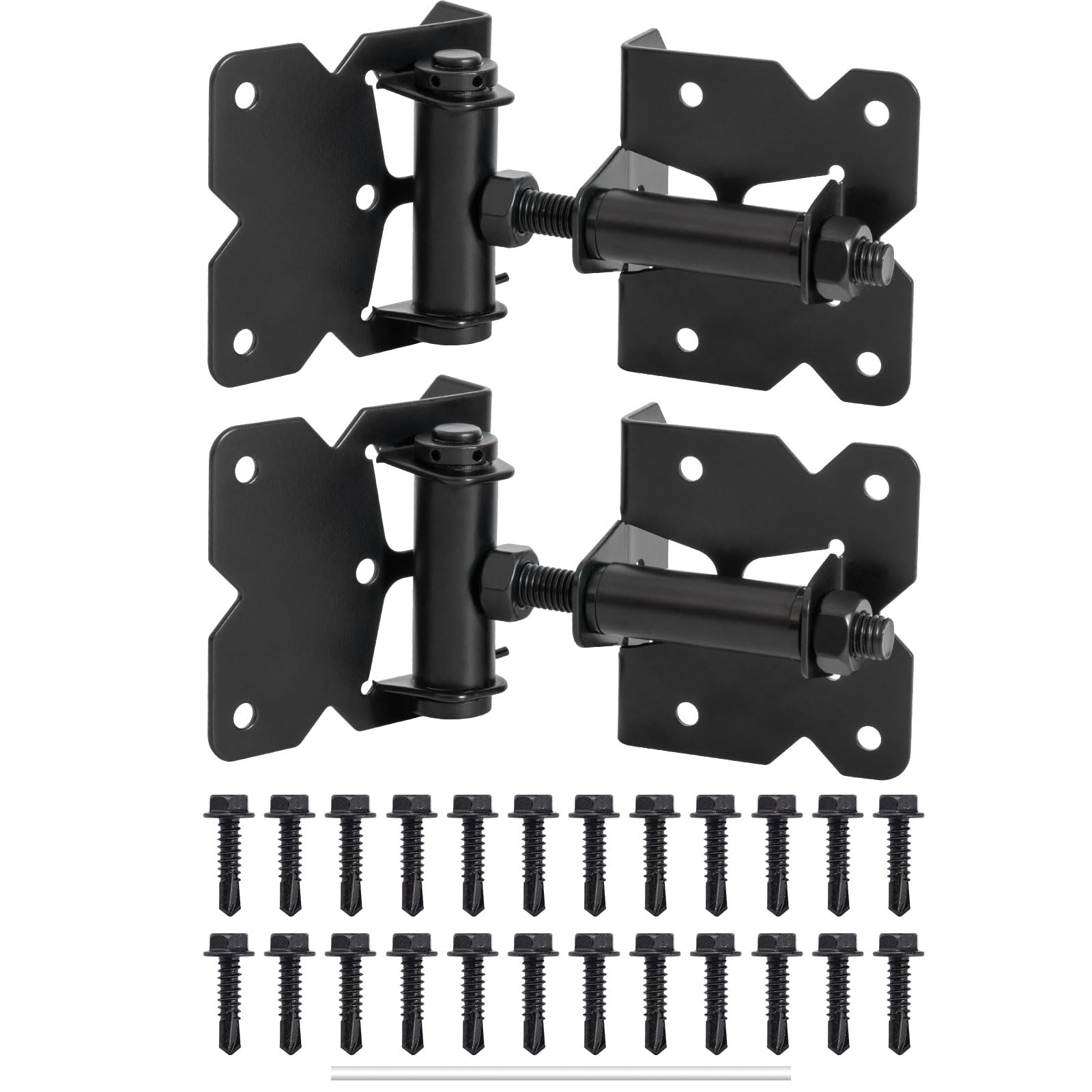 Amazon.com: JIAHOO Self-Closing Gate Hinges, Heavy Duty Door Hinges for ...