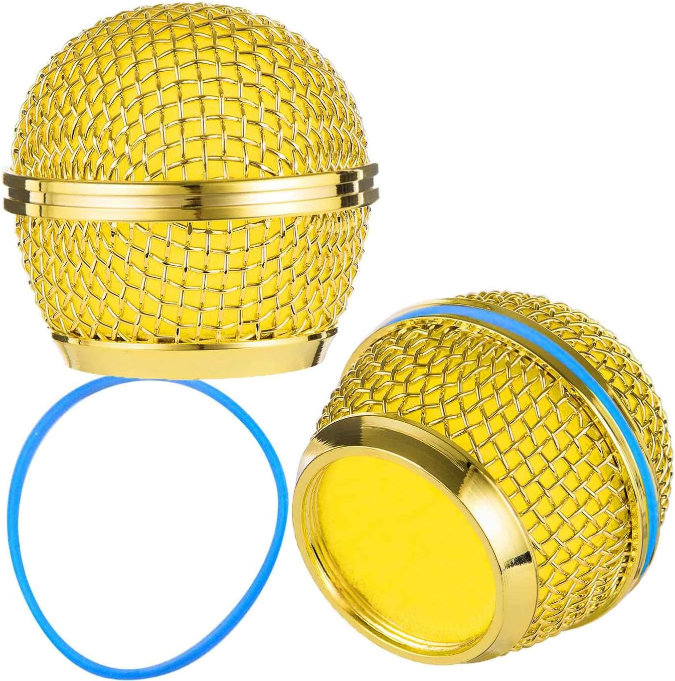 Amazon.com: RhymKawa Gold Microphone Cover for Shuer SM58, SM58LC ...