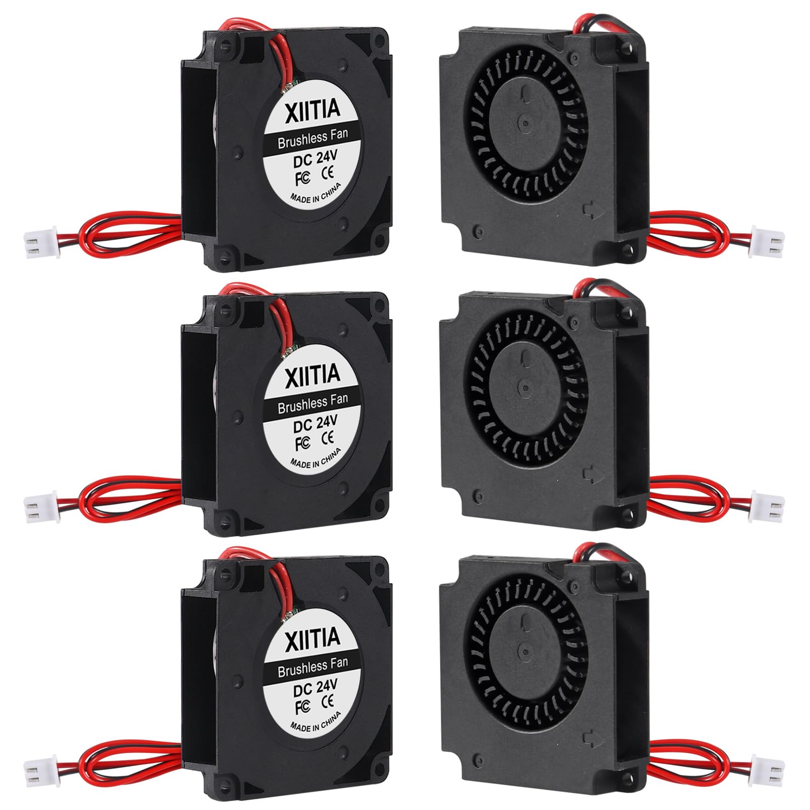 Amazon.com: XIITIA 6pcs 4010 24V Blower Fan 40x40x10mm DC Turbo Fan ...