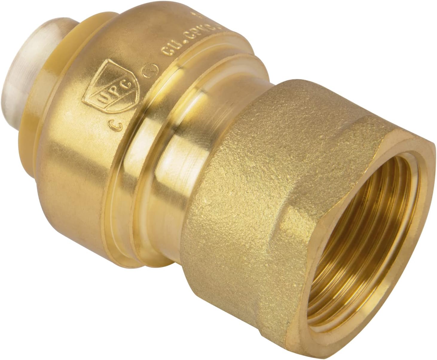 JUWO 1/2" x 1/2" NPT Female Adapter for PEX, Copper, CPVC Pipe, Push to ...
