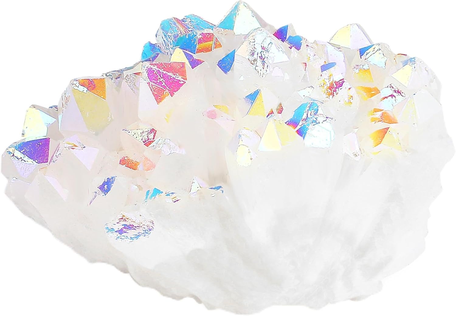 Amazon.com: ZHIYUXI Angel Aura Quartz Cluster Angelite Crystal Cluster ...