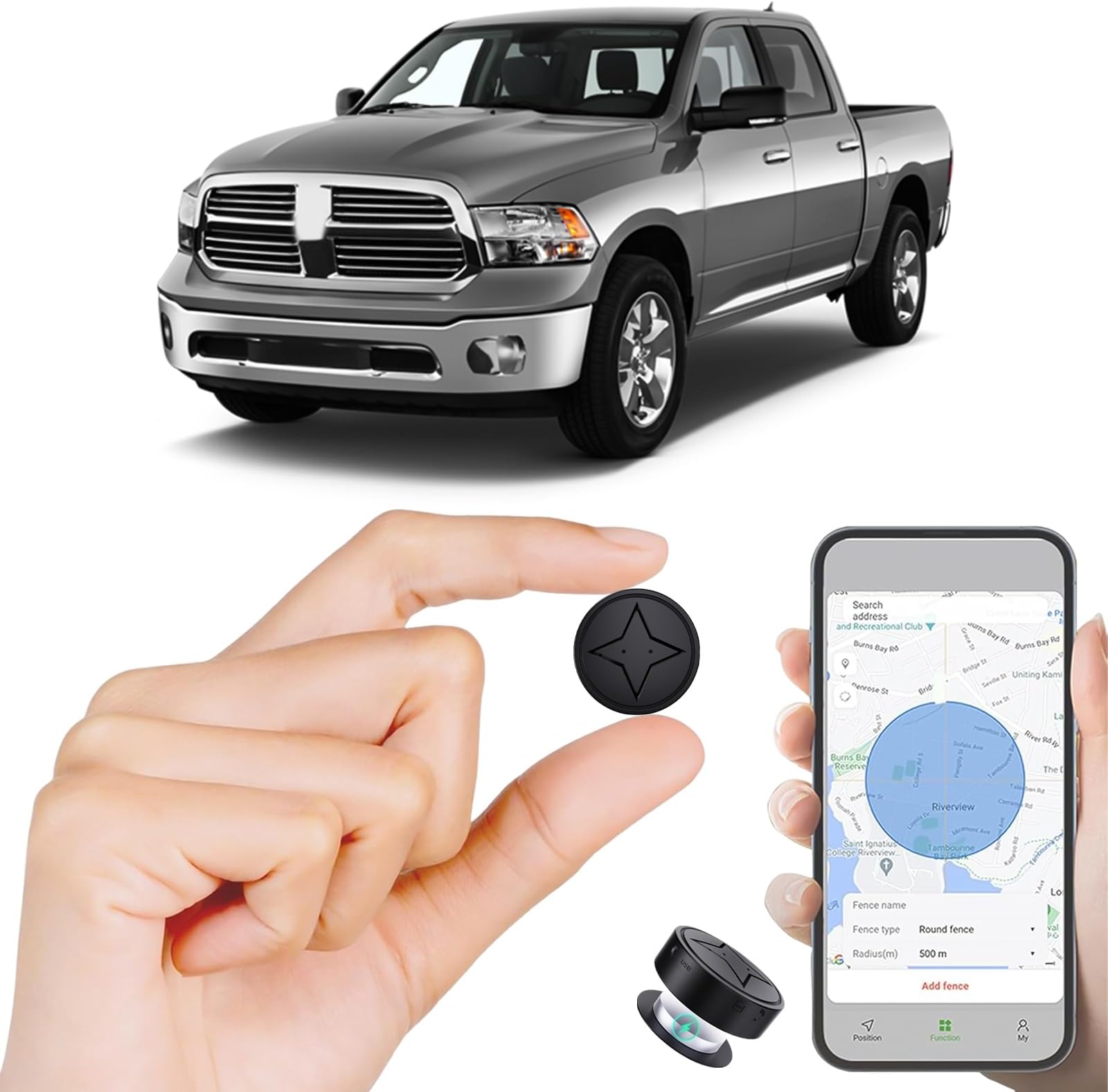 Amazon.com: Mini GPS Tracker for Vehicles - Real-Time GPS Tracker with ...