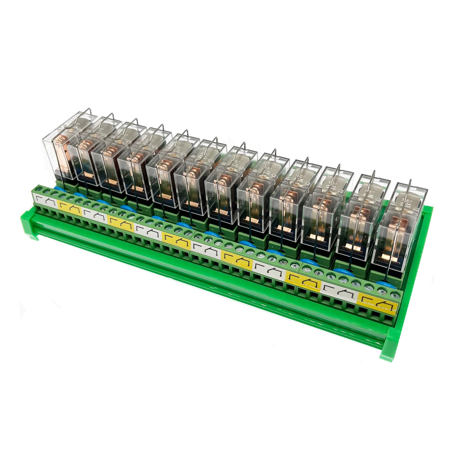 Snapklik.com : ANMBEST 12 Channel AC/DC 24V Rail Mount Relay Interface ...