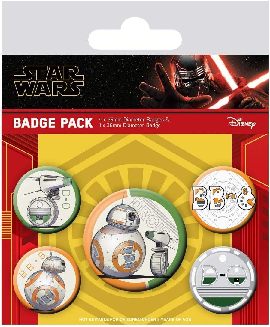 Amazon.com: STAR WARS Badges, 10 x 12.5cm, Multicoloured : Toys & Games