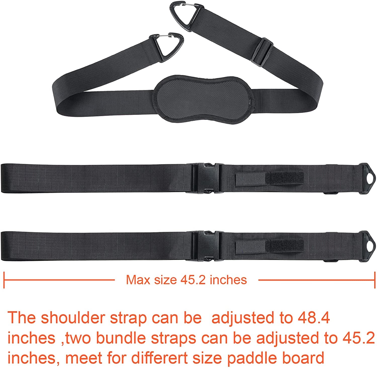Snapklik.com : Paddle Board Carrier, SUP Paddle Board Carry Strap ...