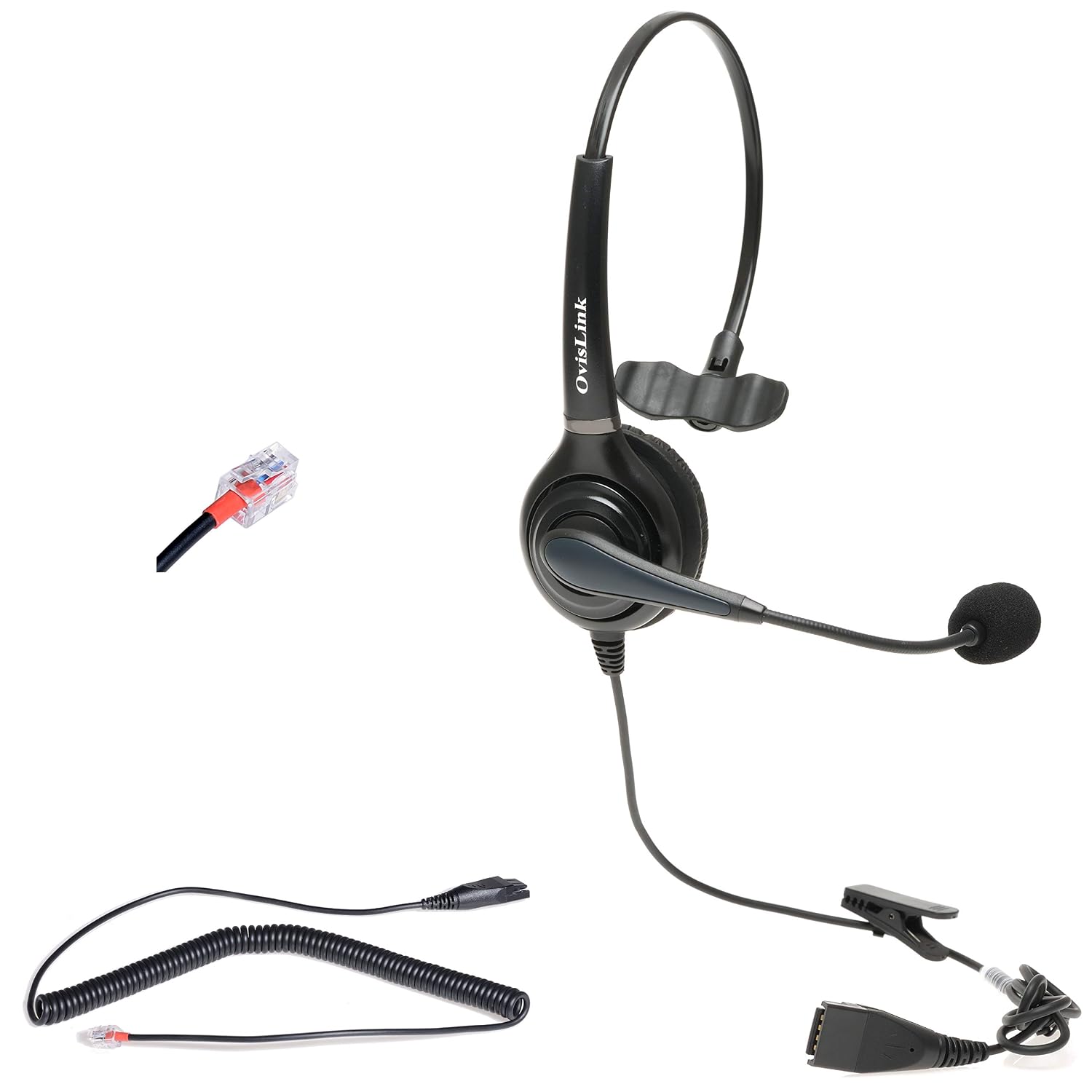 Digium Phone Headset with Noise Canceling Microphone and Quick ...
