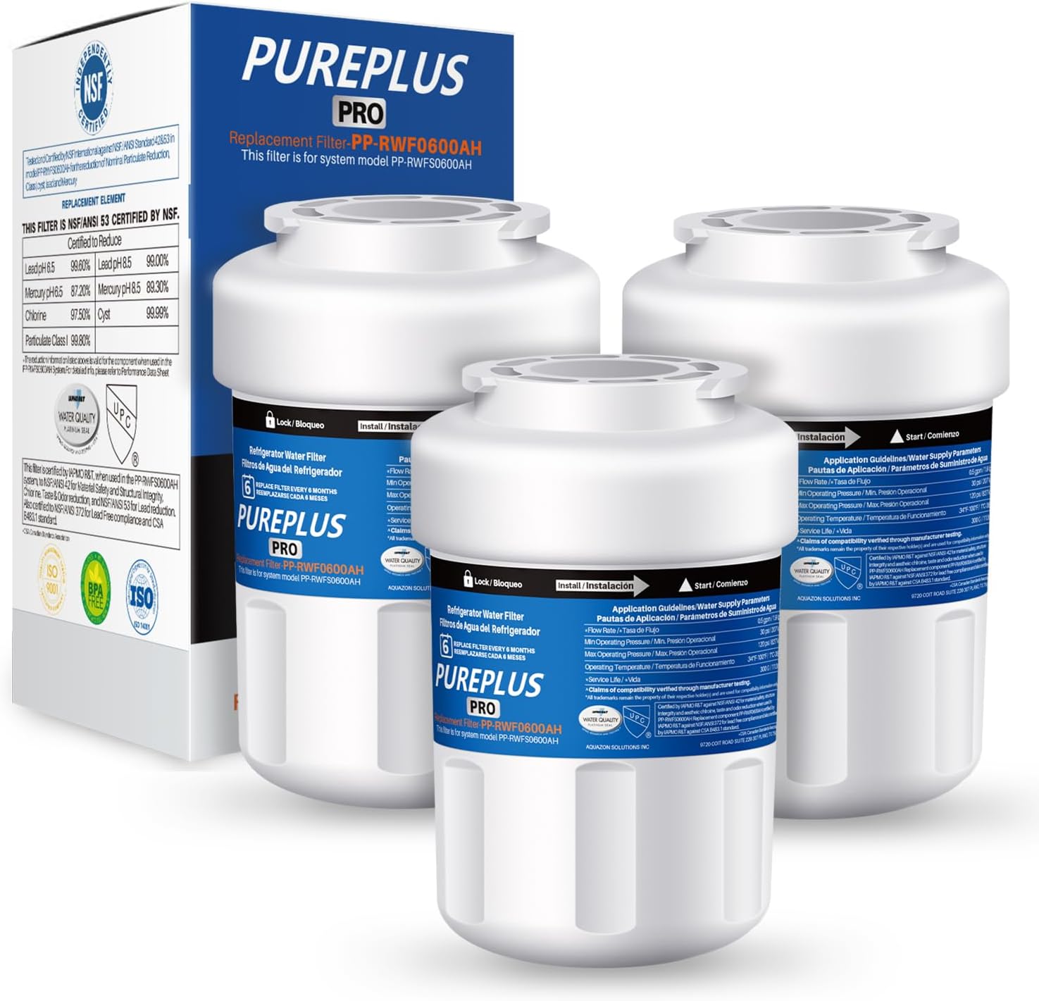 Amazon.com: GE MWF Refrigerator Water Filter, Genuine Replacement ...