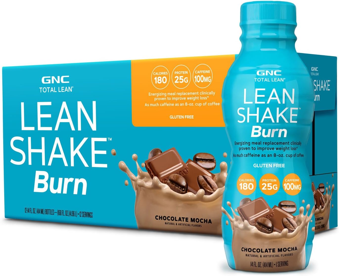 Amazon.com: GNC Total Lean Lean Shake Burn - Chocolate Mocha : Health ...