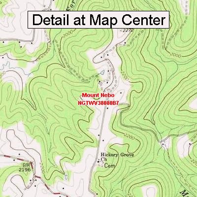 Amazon.com : USGS Topographic Quadrangle Map - Mount Nebo, West ...