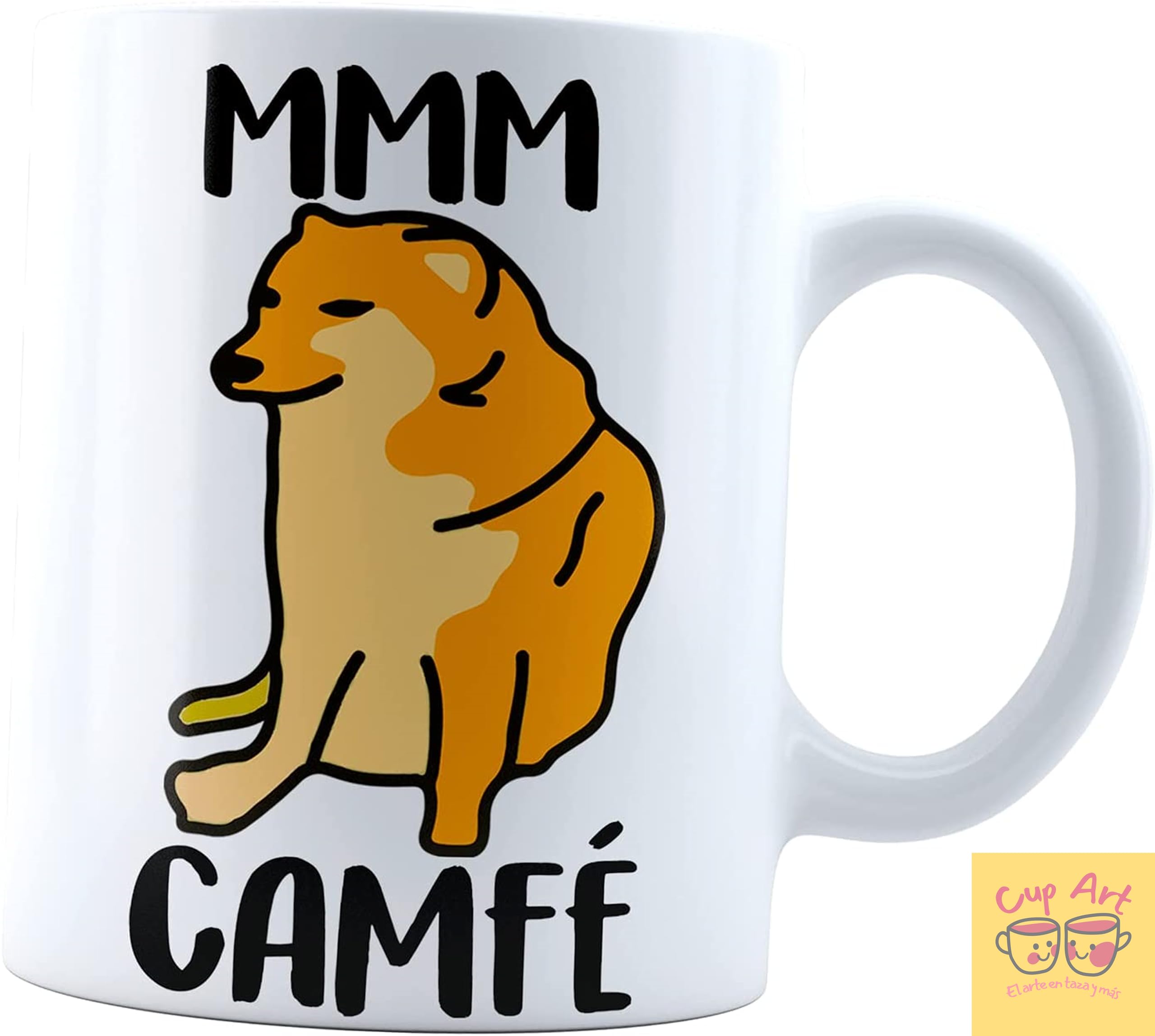 CupArt - Taza meme (Taza Meme Cheems Mmm Camfé | para Café o té ...