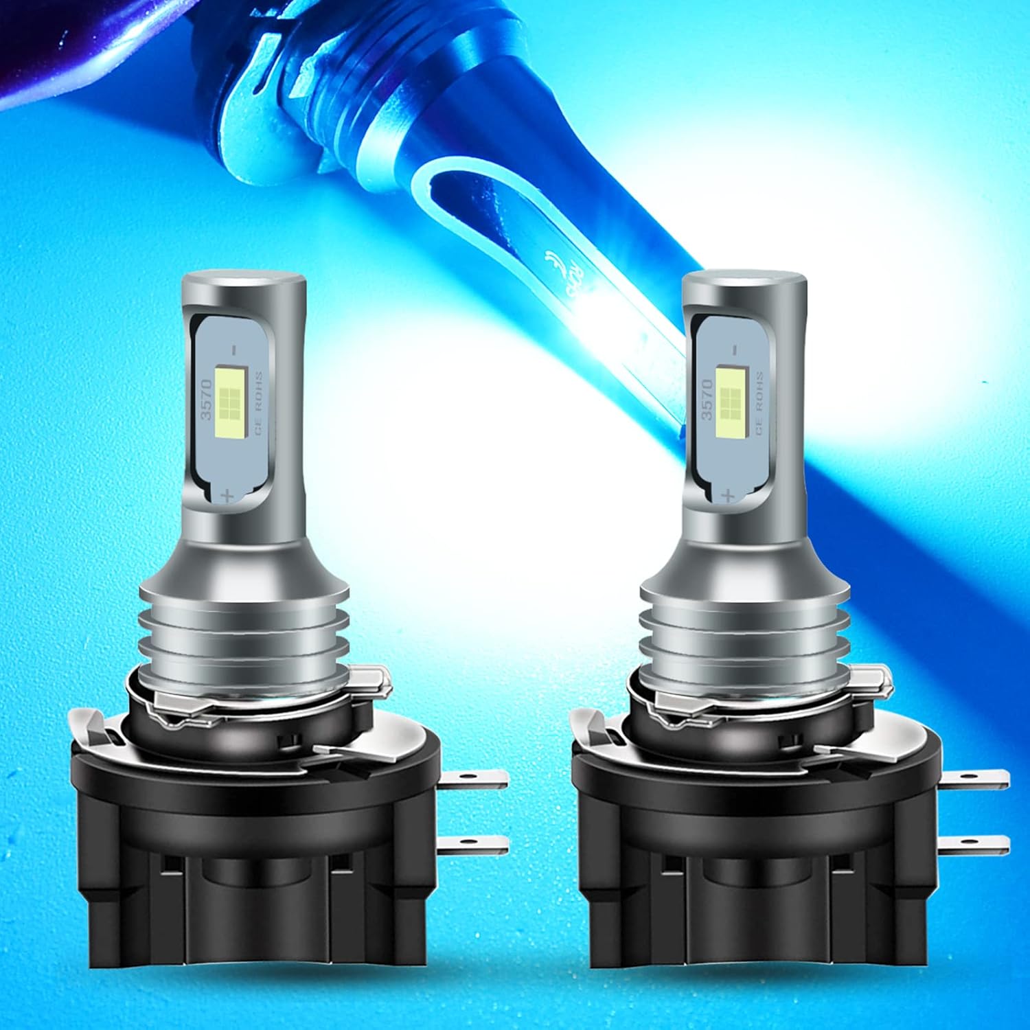 Amazon.com: HAISECA AC/DC 9-36V H11B LED Fog Light Bulb Ice Blue,3800LM ...