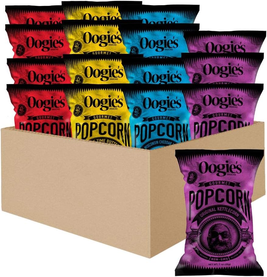 Amazon.com: Oogie's Gourmet Popcorn| 16 Pack | Variety Flavor Pack ...