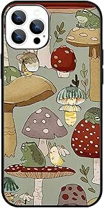 Amazon.com: NINGPIYAYA Compatible with iPhone 15 Pro Max Case, Cute Cottagecore Aesthetic Frog ...