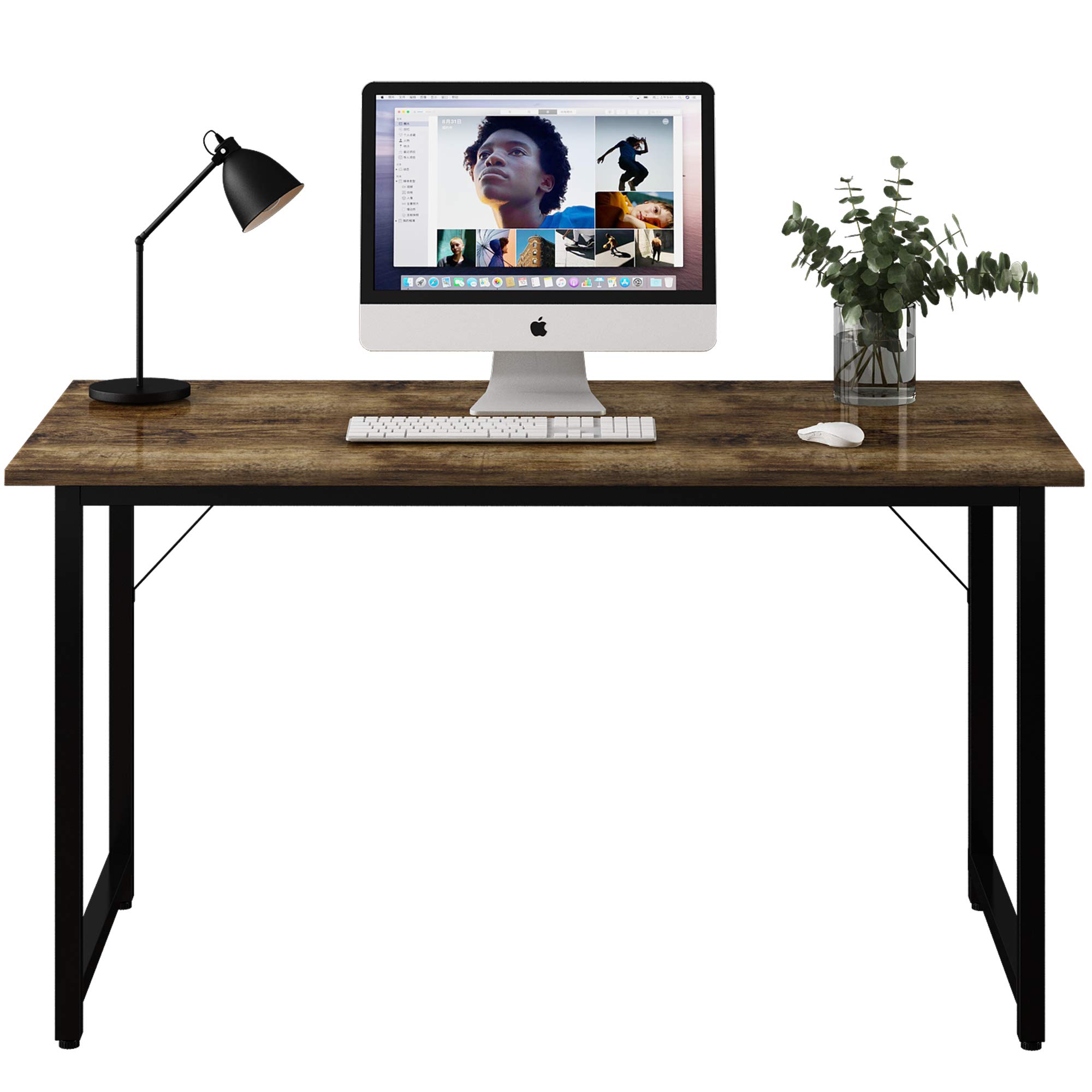 Buy HOOSENG Computer-Desk 48 inch Industrial Style Home Office Study ...