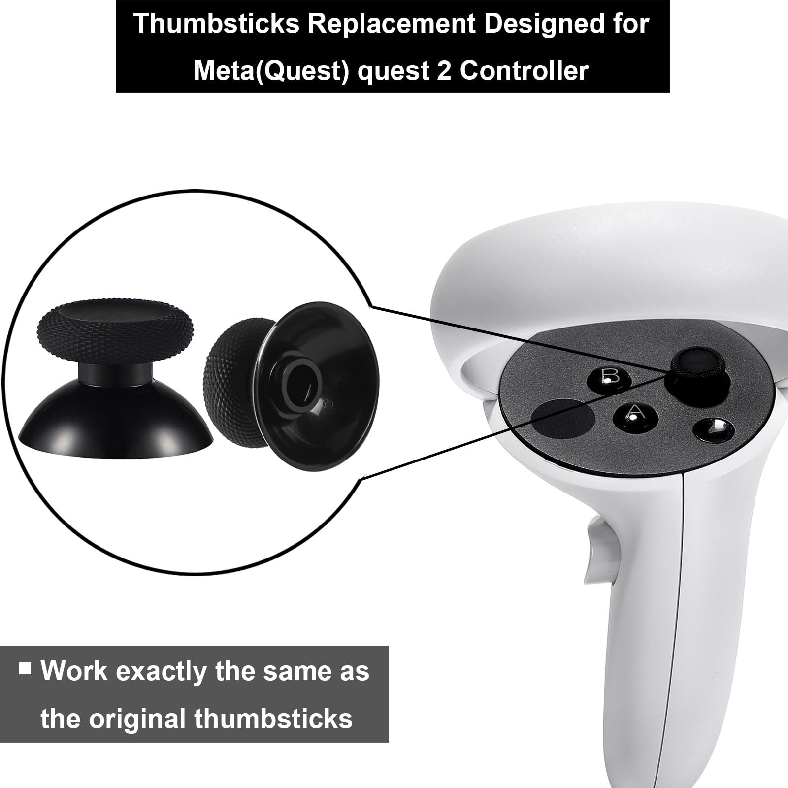 Snapklik.com : Ikpek 2 Pack Thumbsticks Replacement For Meta Oculus ...