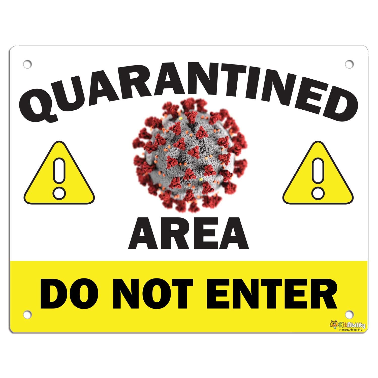 Red Quarantine Sign