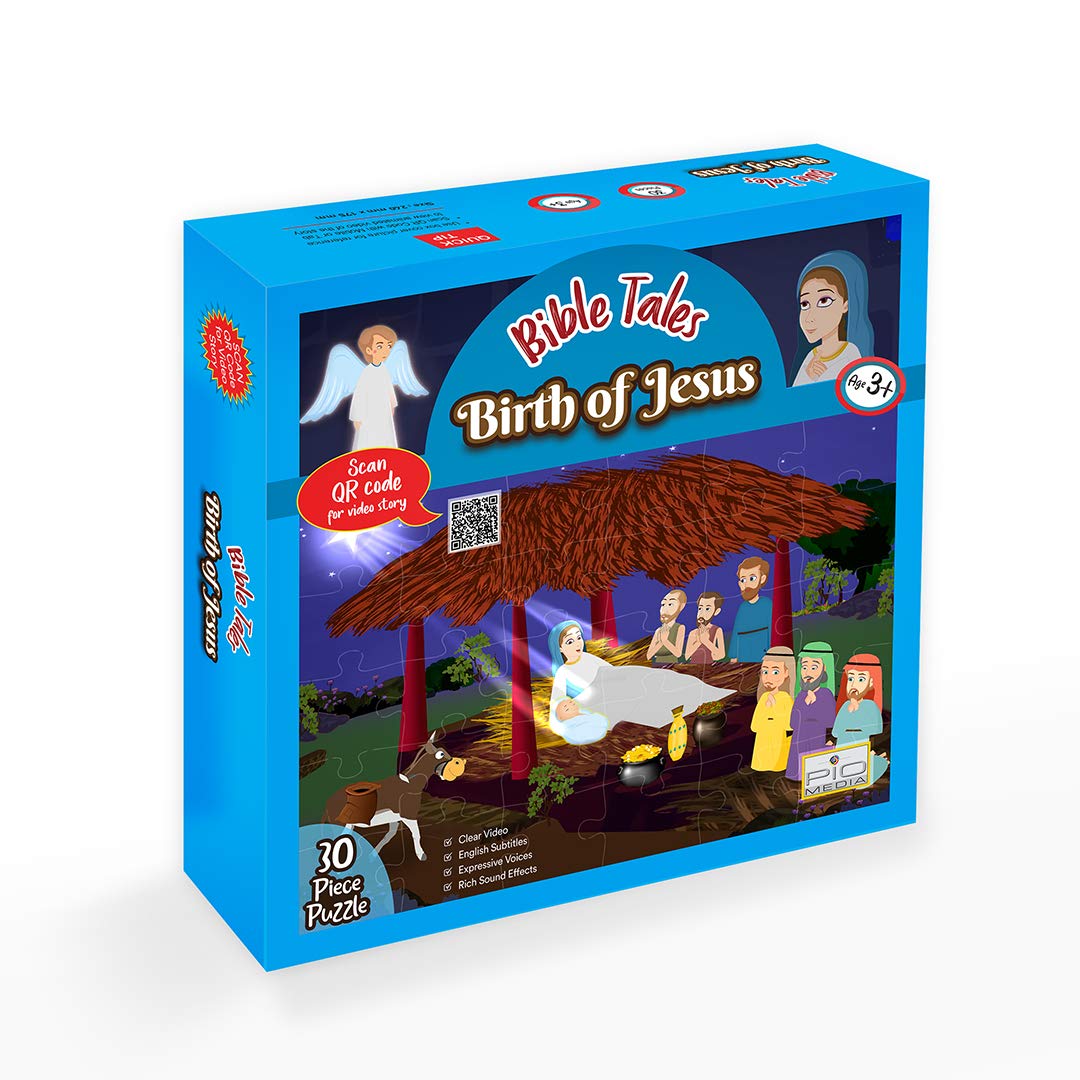 Bible Stories Birth Of Jesus Christ 30 Piece Jigsaw Puzzle | Desertcart ...
