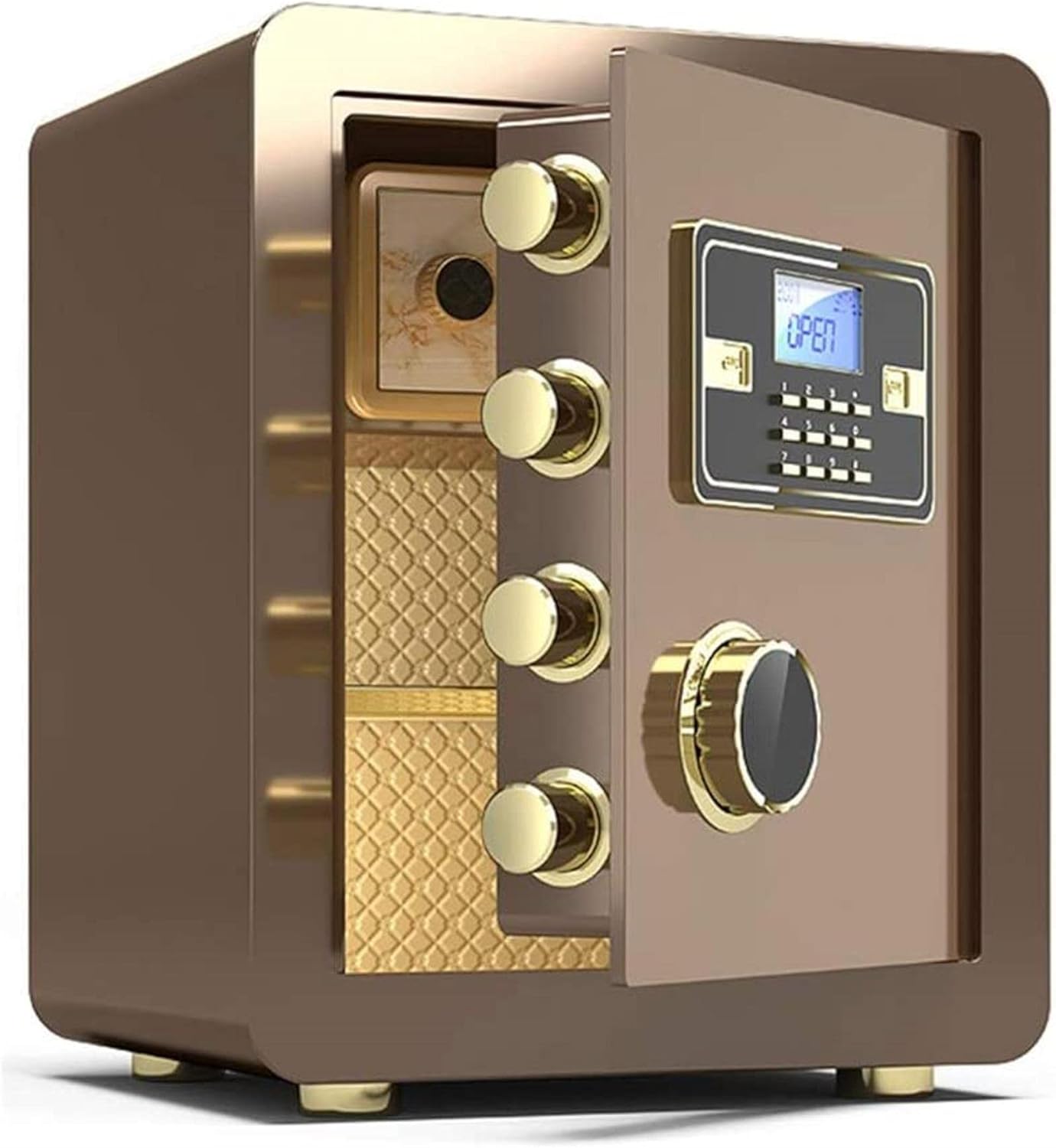 Amazon.com: Security Safe Password Fingerprint Storage Box File Cabinet ...