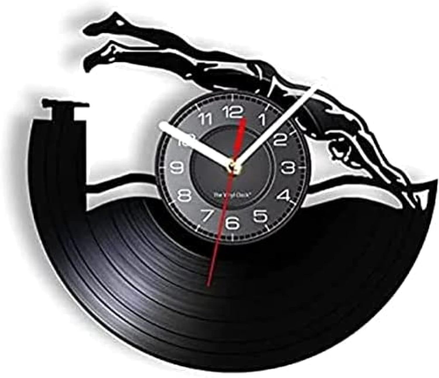 Wall Clock Kitchen Clocks Pool Wall Art Wall Clock Vinyl Record Wall ...