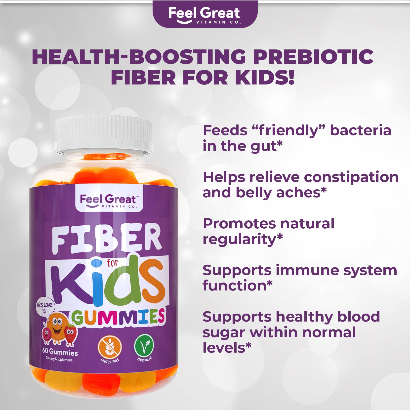 Snapklik.com : Feel Great Fiber Gummies For Kids Digestive Support ...
