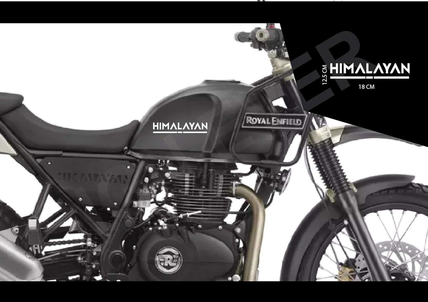 SIGN EVER Himalayan Bike Stickers and Graphics for Tank Side Waterproof ...