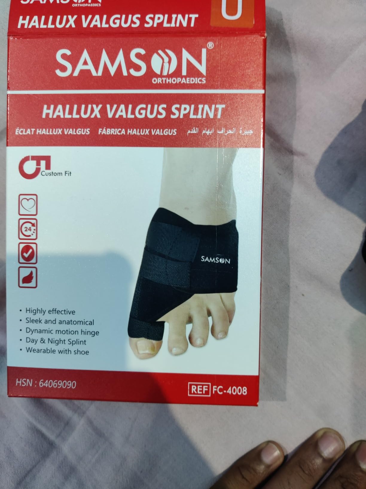 Samson Orthotics NEW HALLUX VALGUS SPLINT - Helps Bunion Correction ...