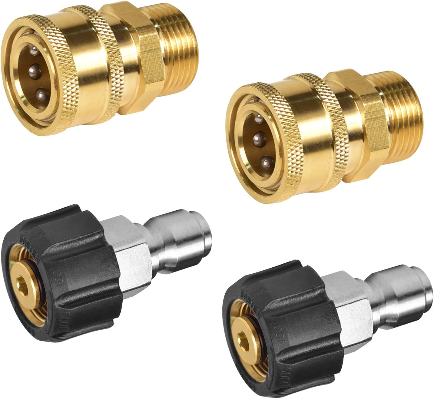 Amazon.com: LadyRosian Pressure Washer Quick Connect Fittings 5000 Psi ...