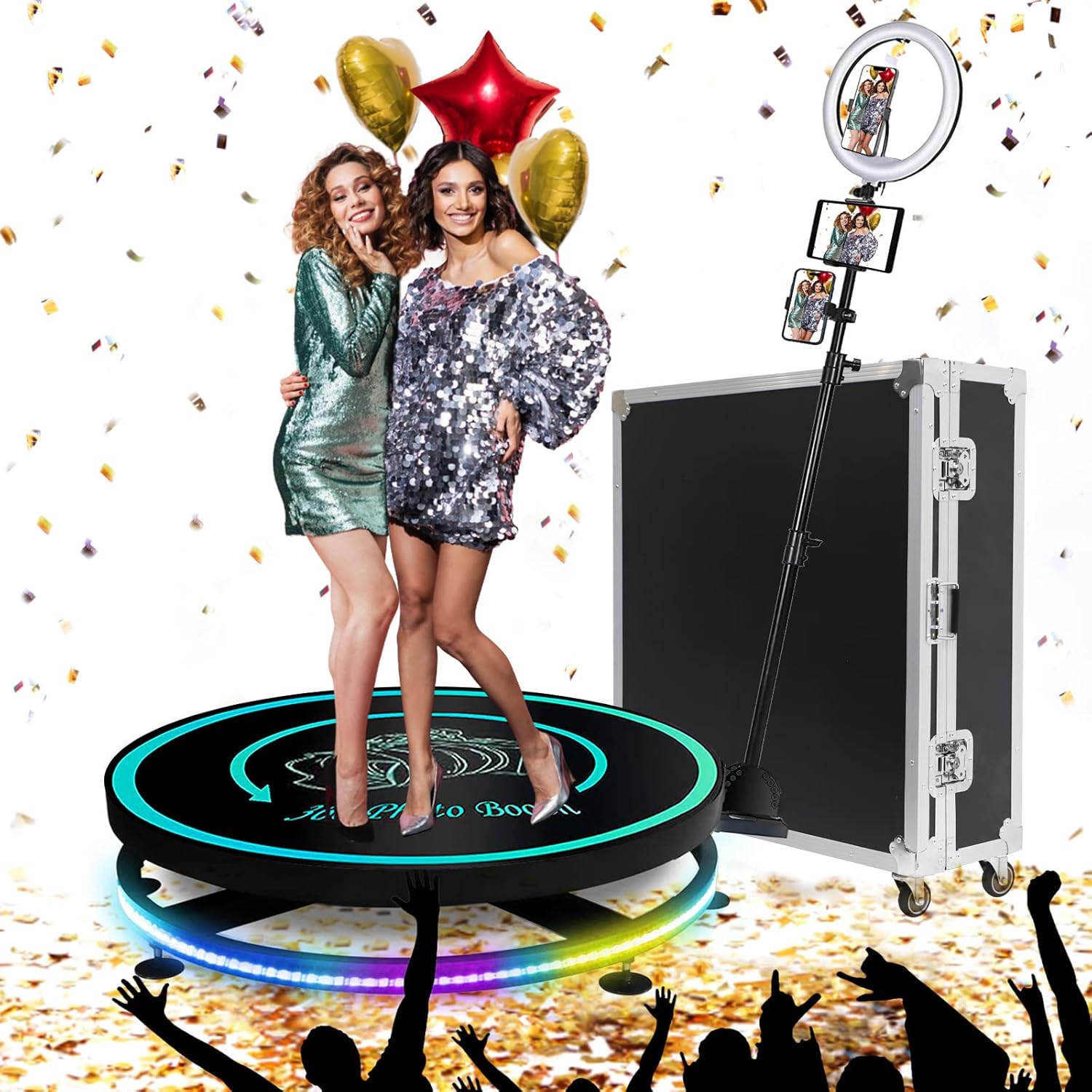 ZLPOWER 360 Photo Booth Machine 68cm with Software Nepal | Ubuy