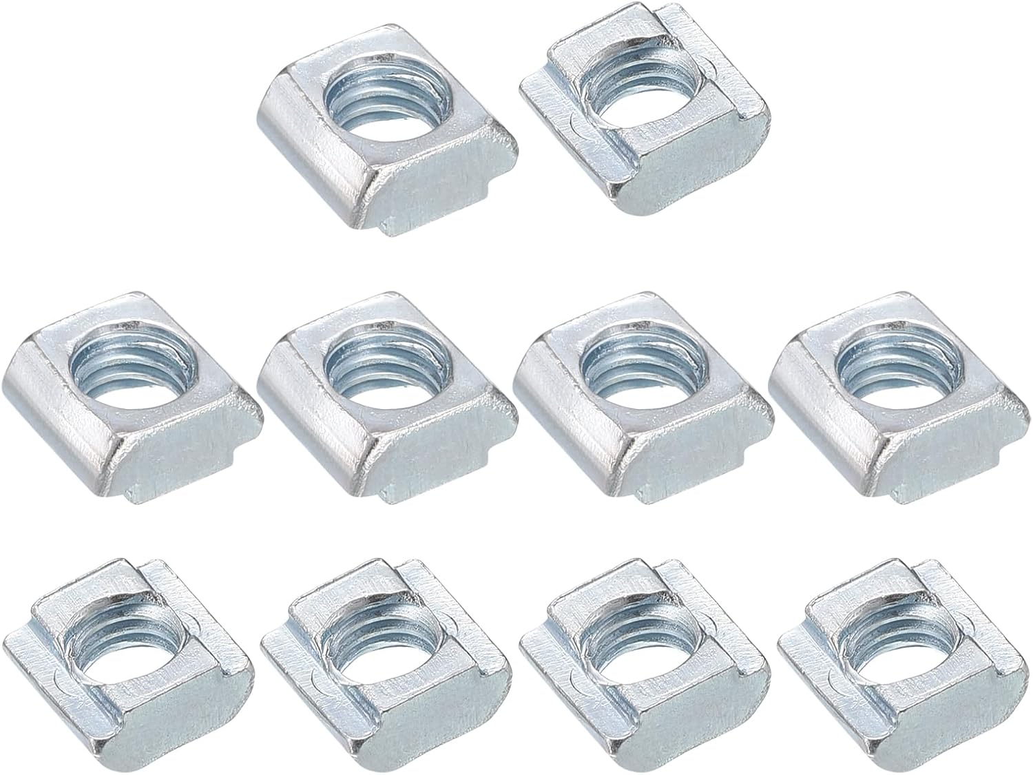 Amazon.com: uxcell T Nuts, 30pcs - Nickel Plated Carbon Steel T Slot Bolts, 2020 Series M6 ...