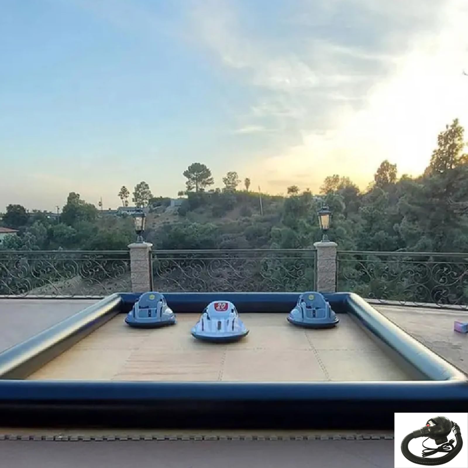 Amazon.com: Inflatable Bumper car Racing Track Suitable for Children to ...