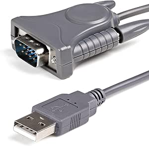 StarTech.com 3ft (1m) USB to Serial Cable, DB9/DB25 RS232 to USB ...