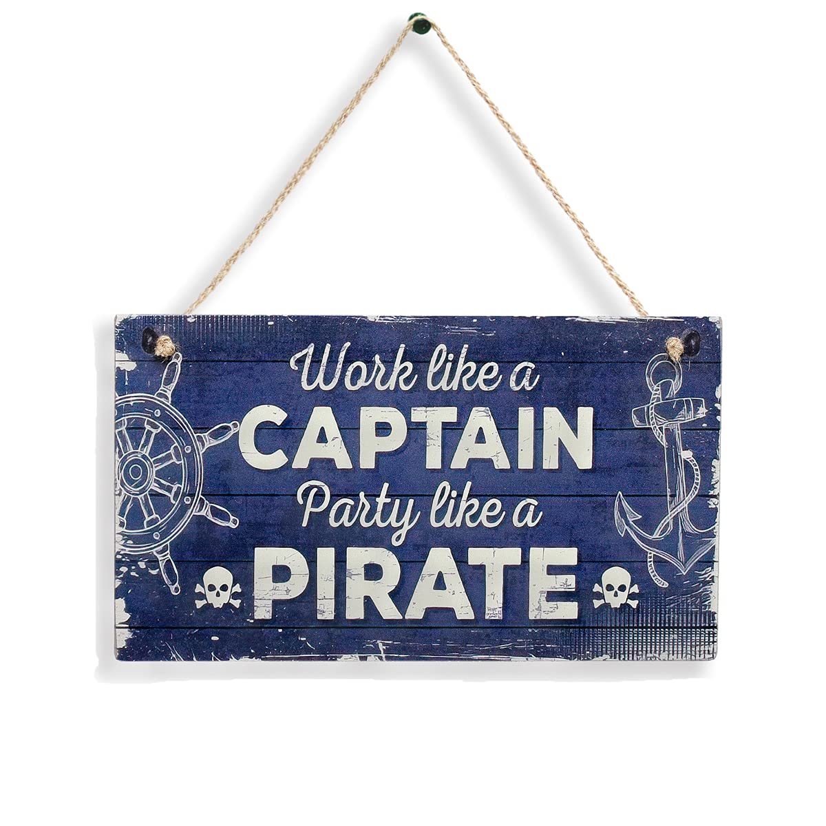 Amazon.com: CAKIROTS Nautical Decor Work Like A Captain Play Like A ...