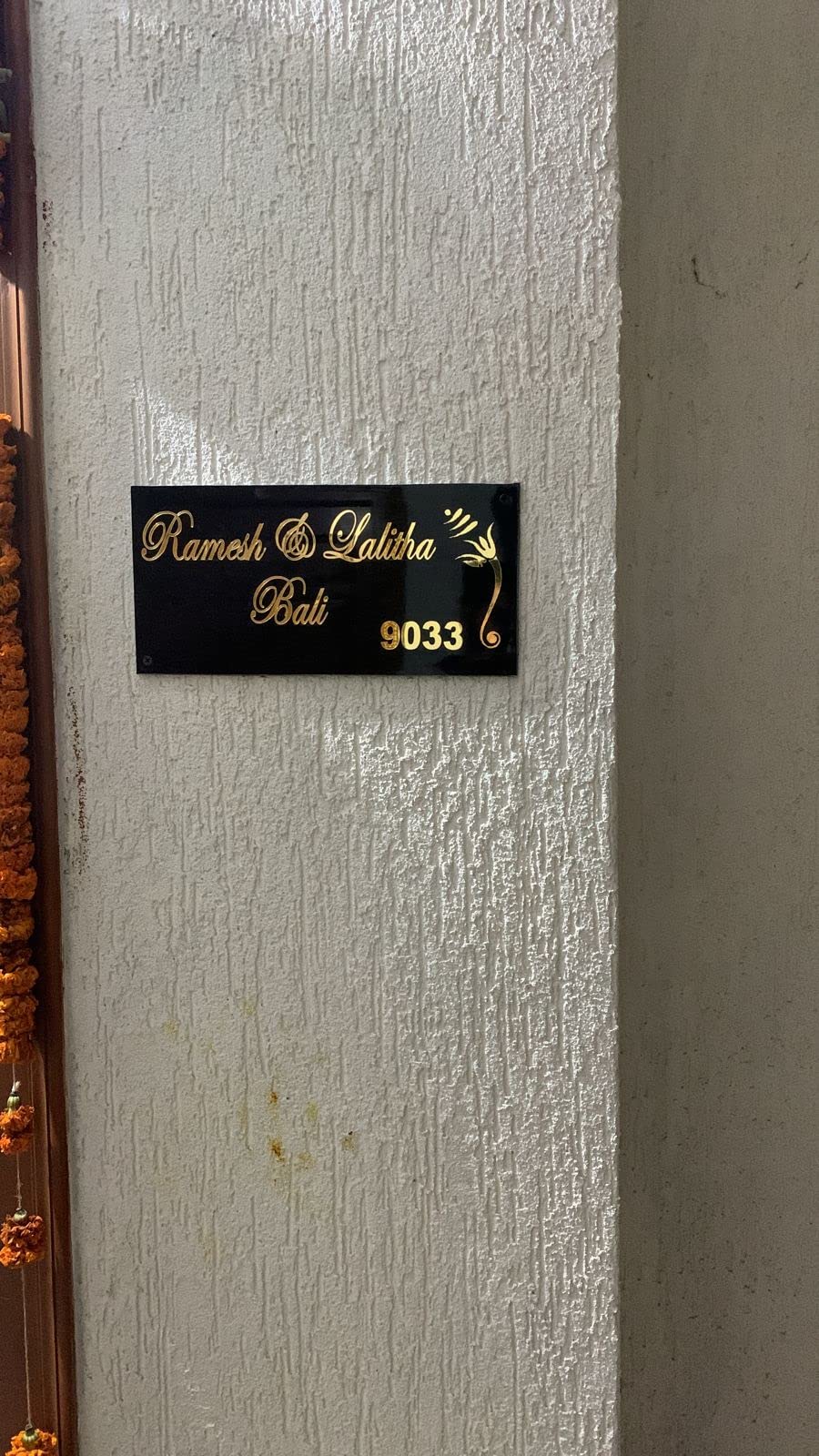 Customized Personalized Acrylic Laminated Name Board Plates for Home ...