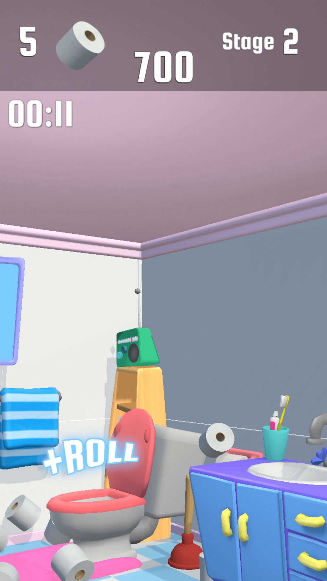 🚽🧻 Toss The Roll: Fun Toilet Paper Toss Game! 🎯🧻🚽-Amazonアプリストアのアプリ