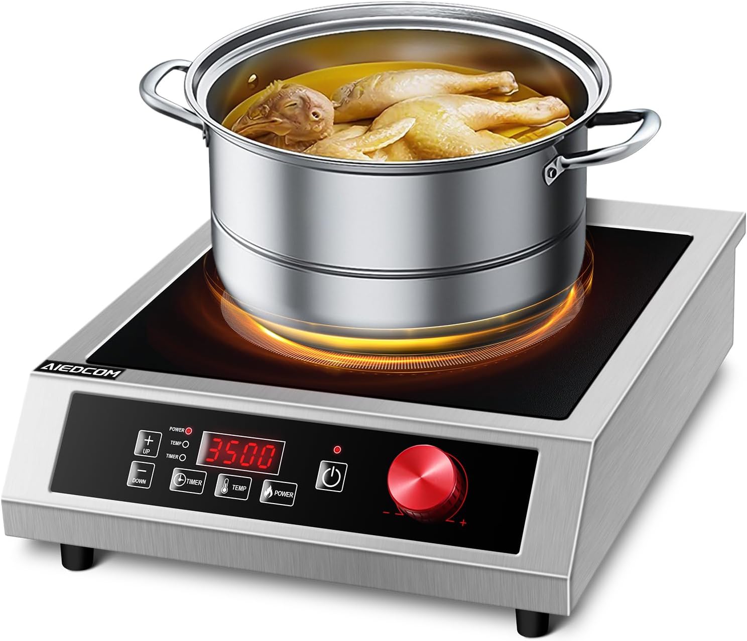 Amazon.com: AiedCom 3500W 220V~240V Commercial Induction Cooktop ...