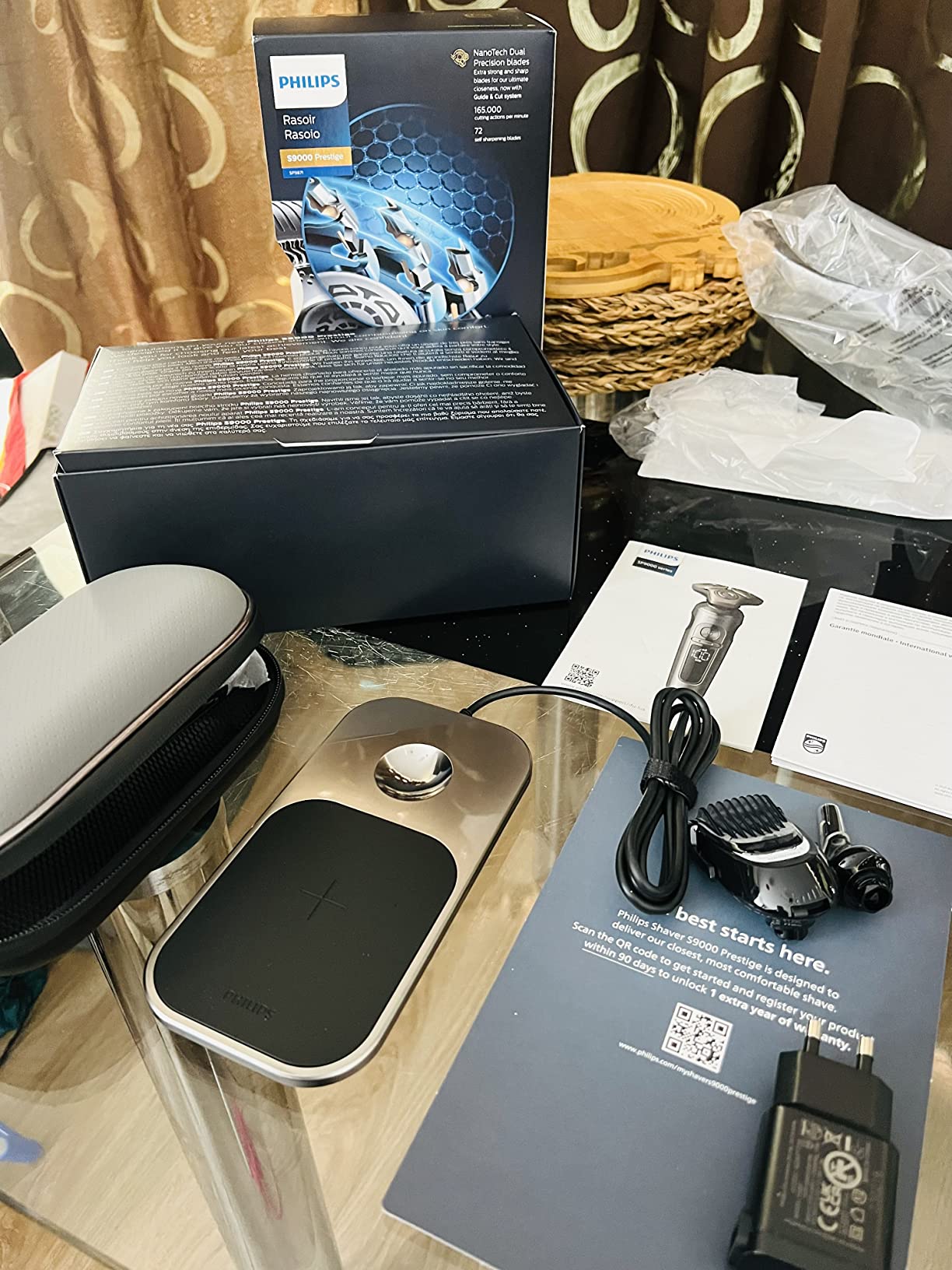 Philips Shaver Series 9000 Prestige, Wet and Dry Electric Shaver ...